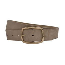 AnnaMatoni Damen Lederg&uuml;rtel "AnnaMatoni Damen Lederg&uuml;rtel in hochwertigem Velour Leder 3,5cm", beige, Gr. 105, 100% Leder, G&uuml;rtel