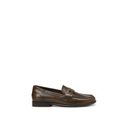 Marc O'Polo MARC O'POLO Damen Loafer "aus Rindleder in Vintage-Optik", Gr. 38vintage schwarz braun, Obermaterial: 100% Leder (Rind), Schuhe