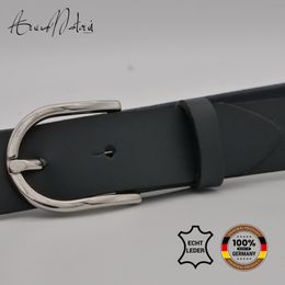 AnnaMatoni Damen Lederg&uuml;rtel "AnnaMatoni Damen Lederg&uuml;rtel Basic G&uuml;rtel 3cm breit echt Leder"marine 490, Gr. 105, 100% Leder, G&uuml;rtel