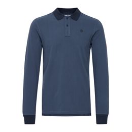 Blend Herren Langarm-Poloshirt "Langarm-Poloshirt BHRalle", blau, Gr. M, Web, Obermaterial: 100% Baumwolle CO., Shirts