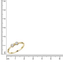 Celesta Damen Fingerring, 056 (17,8), Gold, gold, Gold, Fingerringe