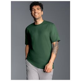TRIGEMA Herren T-Shirt "TRIGEMA T-Shirt DELUXE Baumwolle", gr&uuml;n, Basic, Gr. XXXL, Single Jersey, 100% Baumwolle, Shirts
