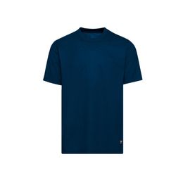 TRIGEMA Damen T-Shirt "TRIGEMA Heavy T-Shirt aus 100% recycelter Baumwolle"night, blau, Basic, Gr. M, 100% Baumwolle (recycelt), Shirts