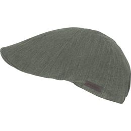 Chillouts Herren Schieberm&uuml;tze "Jesolo Hat", gr&uuml;n, Gr. S, meliert, unifarben, Web, Baumwolle, M&uuml;tzen, aus reiner Baumwolle mit minimalistischem Look