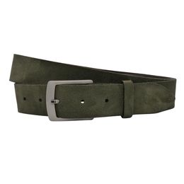 AnnaMatoni Herren Lederg&uuml;rtel "AnnaMatoni Herren Lederg&uuml;rtel Zeitloses Design G&uuml;rtel 3,5cm"olive 560, Gr. 125, 100% Leder, G&uuml;rtel