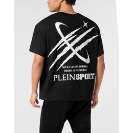 Plein Sport Herren T-Shirt "Scratch"02, schwarz, Gr. M, Obermaterial: 100% Baumwolle, Shirts