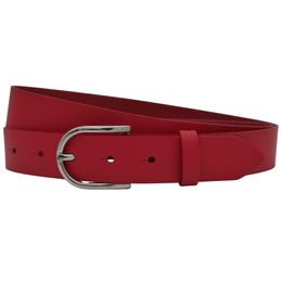 AnnaMatoni Damen Lederg&uuml;rtel "AnnaMatoni Damen Lederg&uuml;rtel Basic G&uuml;rtel 3cm breit echt Leder"rot 350, Gr. 125, 100% Leder, G&uuml;rtel