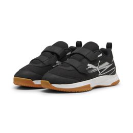 Puma Kinder Sneaker "Varion II Hallensportschuhe Jugendliche", Gr. 34, schwarz, Obermaterial: Textil, Synthetik; Futter: Textil; Innensohle: Textil;