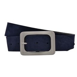 AnnaMatoni Damen Lederg&uuml;rtel "AnnaMatoni Damen Lederg&uuml;rtel in hochwertigem Velour Leder 4cm", blau, Gr. 115, 100% Leder, G&uuml;rtel