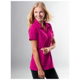 TRIGEMA Damen Poloshirt "TRIGEMA Poloshirt ohne Knopfleiste", pink, Basic, Gr. M, 100% Baumwolle, Shirts