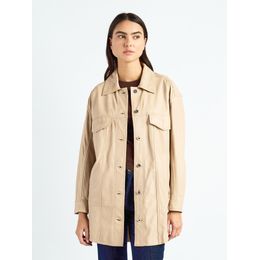 Maze Damen Langjacke "4202126", beige, Gr. M, Obermaterial: 100% Lammleder. &Auml;rmelfutter: 100% Polyester, Jacken