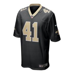 Nike Kinder Footballtrikot "Nike Trikot New Orleans Saints NFL Home Game Jersey Kamara 41", schwarz, Gr. M, 100% Polyester, Trikots