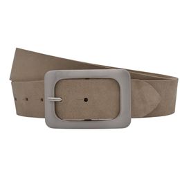 AnnaMatoni Damen Lederg&uuml;rtel "AnnaMatoni Damen Lederg&uuml;rtel in hochwertigem Velour Leder 4cm", beige, Gr. 105, 100% Leder, G&uuml;rtel