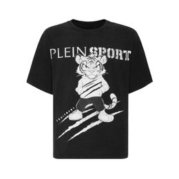 Plein Sport Herren T-Shirt "Tiger", schwarz, Gr. M, Obermaterial: 100% Baumwolle, Shirts