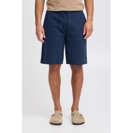 Sweatshorts Blend "BHCasper", Herren, Gr. L, US-Gr&ouml;&szlig;en, blau (marineblaus), Sweatware, 60% Baumwolle, 40% Polyester, Strukturmuster, Basic, schmal normal, Hosen Sweatshorts, Gem&uuml;tliche Shorts in Waffle-Optik