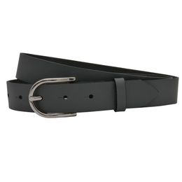 Lederg&uuml;rtel AnnaMatoni "AnnaMatoni Damen Lederg&uuml;rtel Basic G&uuml;rtel 3cm breit echt Leder", Damen, Gr. TW85 - 100cm Gesamtl&auml;nge, grau 730, 100% Leder, G&uuml;rtel Lederg&uuml;rtel