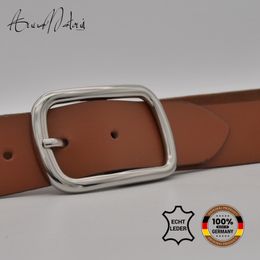 AnnaMatoni Damen Lederg&uuml;rtel "AnnaMatoni Damen Lederg&uuml;rtel Basic G&uuml;rtel 3,5cm breit echt", braun, Gr. 115, 100% Leder, G&uuml;rtel