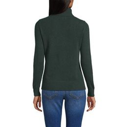 LANDS' END Rollkragen-Pullover aus Kaschmir, Damen,  Gr&uuml;n, Kaschmir, by Lands' End