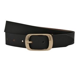 AnnaMatoni Damen Lederg&uuml;rtel "AnnaMatoni Damen Lederg&uuml;rtel in hochwertigem Veganem Nappa 3cm"schwarz 790, Gr. 130, 100% Leder, G&uuml;rtel