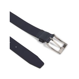 Tommy Hilfiger Herren Lederg&uuml;rtel "New Aly Belt 3,5 cm breit", blau, Gr. 80, Leder, G&uuml;rtel, mit quadratischer Logo-Metallschnalle