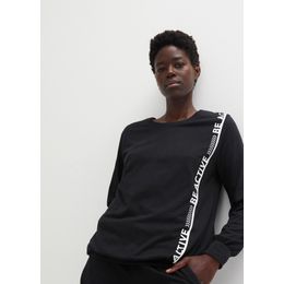 bonprix Damen T-Shirt, schwarz, Gr. 36, Obermaterial: 50% Baumwolle, 50% Viskose, Shirts