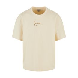 T-Shirt Karl Kani "Karl Kani Herren", Damen, Gr. L, cream, 100% Baumwolle, unifarben, normal, Rundhals, Shirts T-Shirt