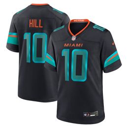 Nike Damen Footballtrikot "Nike Trikot Miami Dolphins NFL Game Rivalry Jersey Hill 10"mehrfarbig, Gr. S, 100% Polyester, Trikots