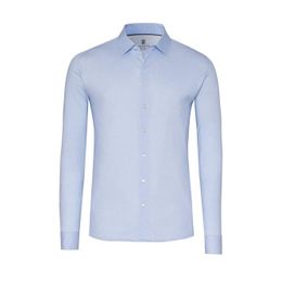 DESOTO Damen Langarmhemd "Jerseyhemd Casual Kent"light blau oxford, Gr. XXL, Obermaterial: 100% Baumwolle, Hemden