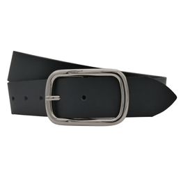 Ledergürtel AnnaMatoni "AnnaMatoni Damen Ledergürtel Basic Gürtel 3,5cm breit echt", Damen, Gr. TW85 - 100cm Gesamtlänge, marine 490, 100% Leder, Gürtel Ledergürtel
