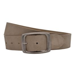 AnnaMatoni Damen Lederg&uuml;rtel "AnnaMatoni Damen Lederg&uuml;rtel hochwertiges Velour Leder 3cm echt", beige, Gr. 125, 100% Leder, G&uuml;rtel