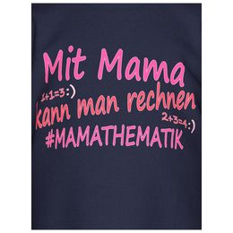TRIGEMA M&auml;dchen T-Shirt "TRIGEMA T-Shirt mit lustigem Spruch-Print", Gr. 80, blau, Feinripp, 100% Baumwolle (Bio-Baumwolle kbA), Basic, Shirts