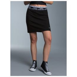 TRIGEMA Damen Jerseyrock "TRIGEMA Rock in Waffeloptik", schwarz, Basic, Gr. XXL, Sweatware, 55% Polyester, 45% Baumwolle, R&ouml;cke