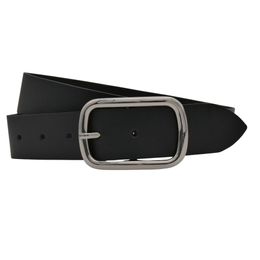 Lederg&uuml;rtel AnnaMatoni "AnnaMatoni Damen Lederg&uuml;rtel Basic G&uuml;rtel 3,5cm breit echt", Damen, Gr. TW85 - 100cm Gesamtl&auml;nge, schwarz790, 100% Leder, G&uuml;rtel Lederg&uuml;rtel