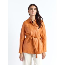 Maze Damen Lederjacke "42021100", orange, Gr. M, Obermaterial: 100% Lammleder. Innenfutter: 100% Baumwolle. &Auml;rmelfutter: 100% Polyester, Jacken