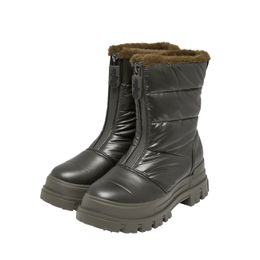 Buffalo Damen Stiefel "Buffalo aspha quilt zip", Gr. 37khaki, Textil, unifarben, Schuhe