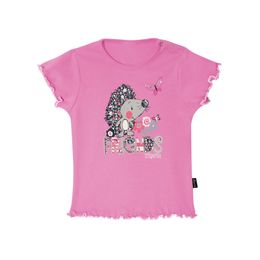 TRIGEMA M&auml;dchen T-Shirt "TRIGEMA T-Shirt mit s&uuml;&szlig;em Print-Motiv", Gr. 92, pink, 100% Baumwolle, Basic, Shirts