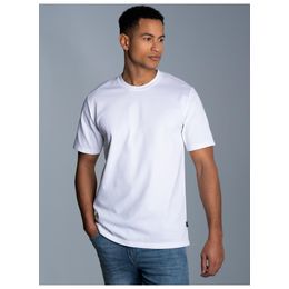 TRIGEMA Damen T-Shirt "TRIGEMA T-Shirt in Piqué-Qualität", weiß, Basic, Gr. M, 100% Baumwolle, Shirts