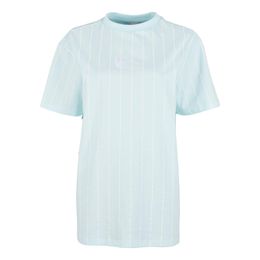 Karl Kani Damen T-Shirt "Karl Kani Small Signature Essential Pinstripe OS Tee"blau, Gr. XS, gestreift, 100% Baumwolle, Shirts