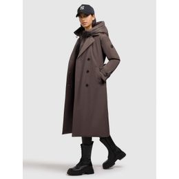 Khujo Damen Trenchcoat "ELENA", beige, Gr. M, unifarben, 100% Polyester, M&auml;ntel