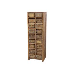 Chic Antique Kommode mit 18 Ziegelformen Grimaud skandinavische Deko Online Shop