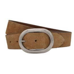 AnnaMatoni Damen Lederg&uuml;rtel "AnnaMatoni Damen Lederg&uuml;rtel in hochwertigem Velour Leder 4cm", braun, Gr. 120, 100% Leder, G&uuml;rtel