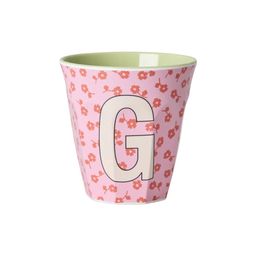 Rice Buchstaben-Becher mit Blumen Medium skandinavische Deko Online Shop