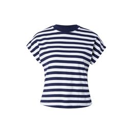 ABOUT YOU Shirt 'Melody' Damen Gr&ouml;&szlig;e XXL dunkelblau / wei&szlig;