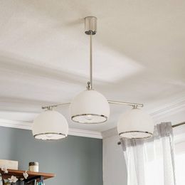 ARGON H&auml;ngeleuchte Mina, dreiflammig, chromfarben, Metall/Glas