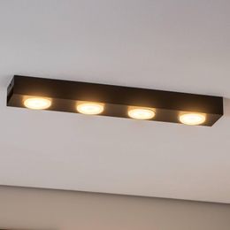 Luminex Downlight Ian in Schwarz, vierflammig