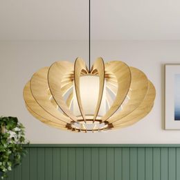 Sigma H&auml;ngeleuchte Modern A L mit Holz-Lamellen, &Oslash; 60 cm