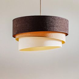 Duolla H&auml;ngeleuchte Devon, braun/beige/ecru/gold &Oslash;45cm