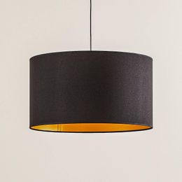 Euluna Roller H&auml;ngelampe, schwarz/gold, &Oslash; 45 cm