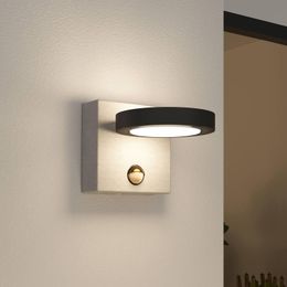 LUCANDE LED-Au&szlig;enwandlampe Belna, Beton, Sensor, IP54