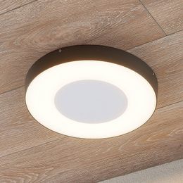 LUCANDE LED-Au&szlig;endeckenleuchte Sora, rund, Sensor, IP54